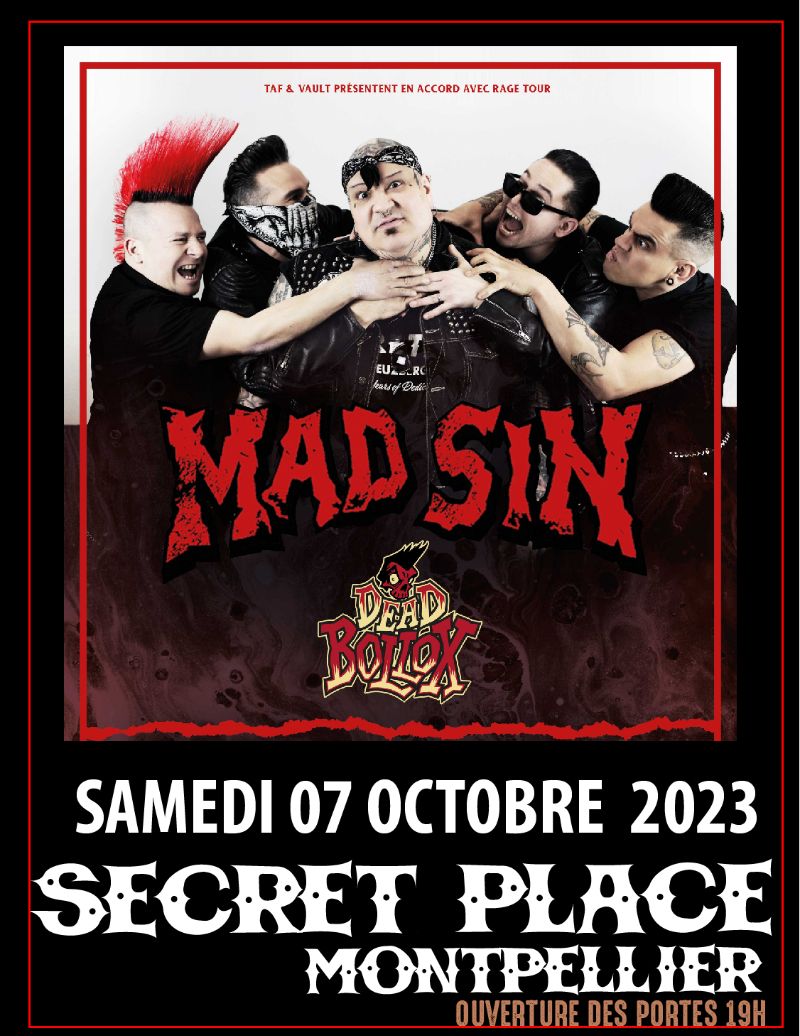 MAD SIN + DEAD BOLLOX - Secret place ST JEAN DE VEDAS - 07/10/2023 | Yoot